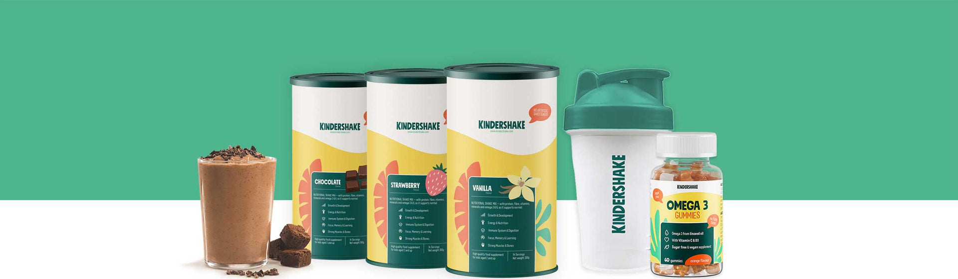 Kindershake - De gezonde, voedzame aanvulling voor kinderen en tieners